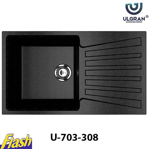 Granitna sudopera usadna kvadratna - ULGRAN - U-703 - (4 boje) – Flash Kruševac