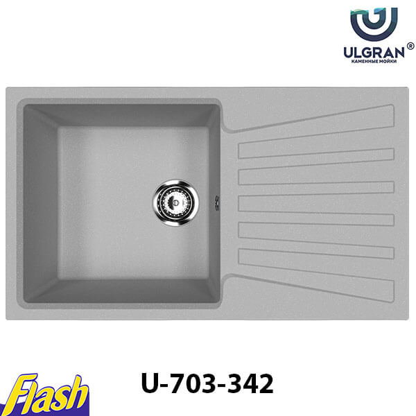 Granitna sudopera usadna kvadratna - ULGRAN - U-703 - (4 boje) – Flash Kruševac